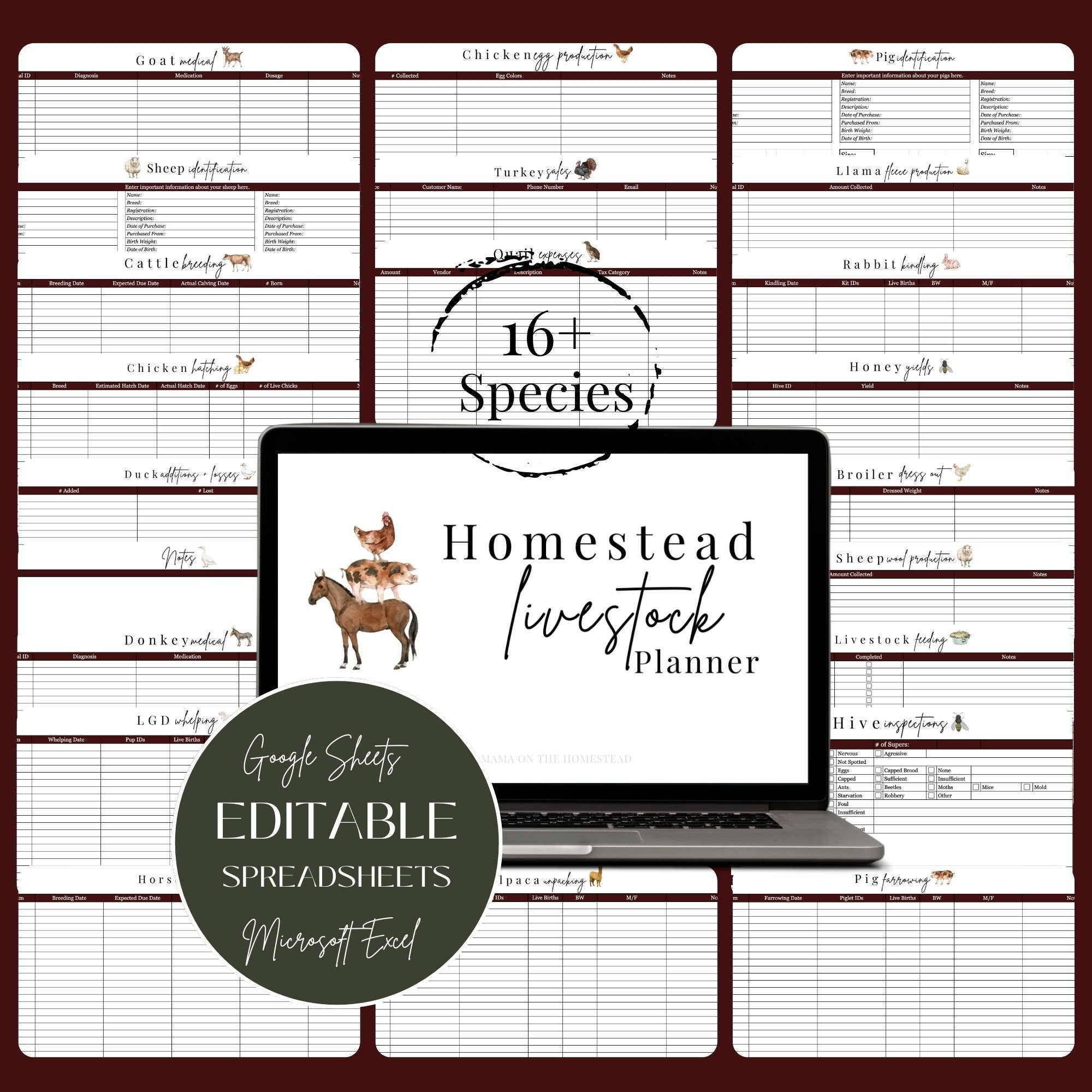 The Homestead Management Planner- Digital Version (editable ...