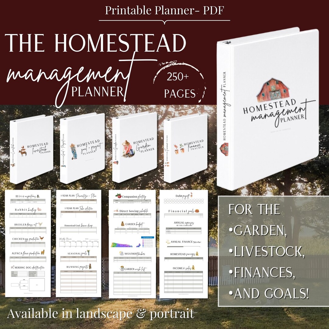 The Homestead Management Planner PDF - Etsy