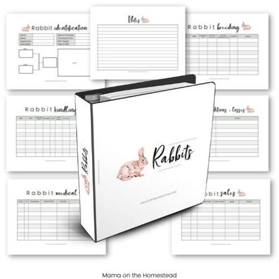 The Homestead Rabbit Record Book - Etsy