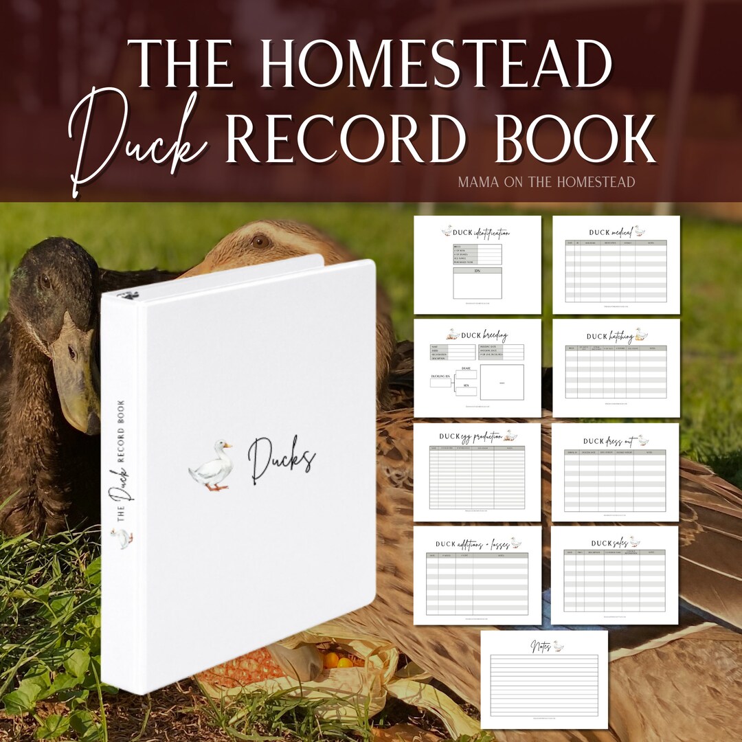 The Homestead Duck Record Book - Etsy