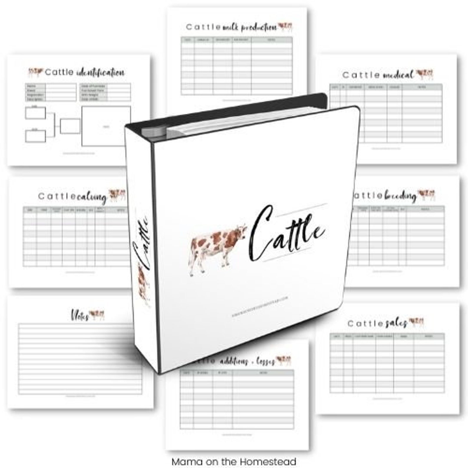 The Homestead Cattle Record Book - Etsy