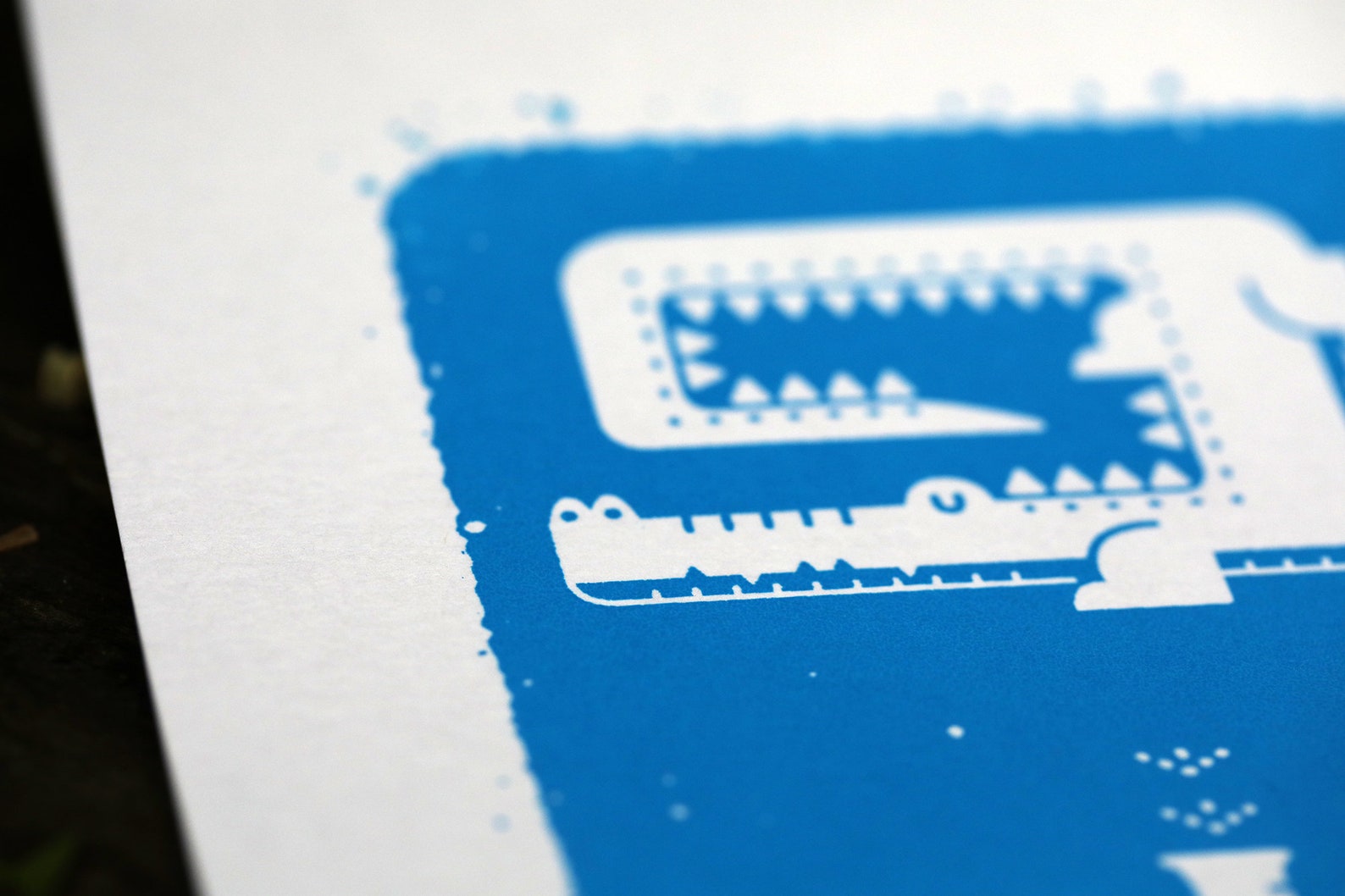 ABC Blue Screen Printed Alphabet Silk Screen Poster - Etsy