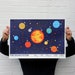 Solar System Screen Printed Poster the Solar System Silk - Etsy
