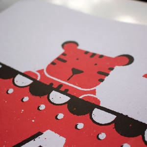 ABC Train Screenprint | Screen Printed Alphabet Silk Screen Poster ...