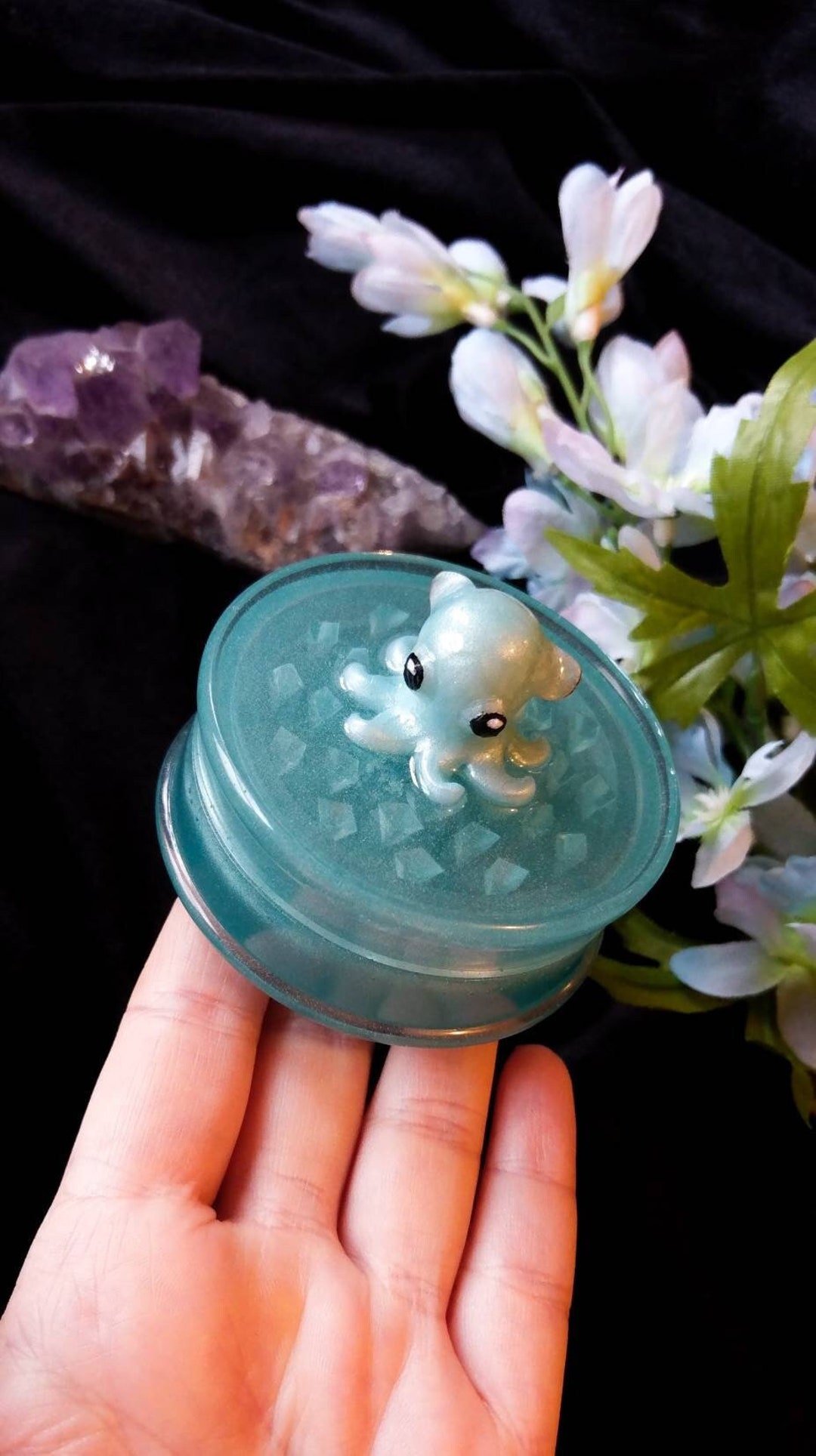 Fantasy Tobacco Herbal Marijuana Grinder Turquoise Octopus Dumbo ...