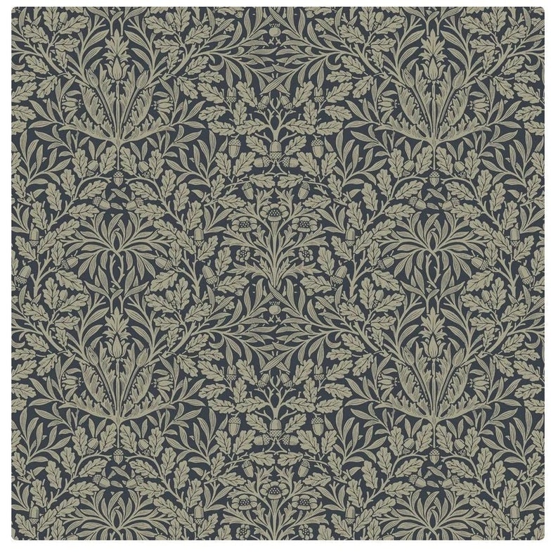 One Curtain Panel mineral Pure Acorn Ink Fabric - Etsy