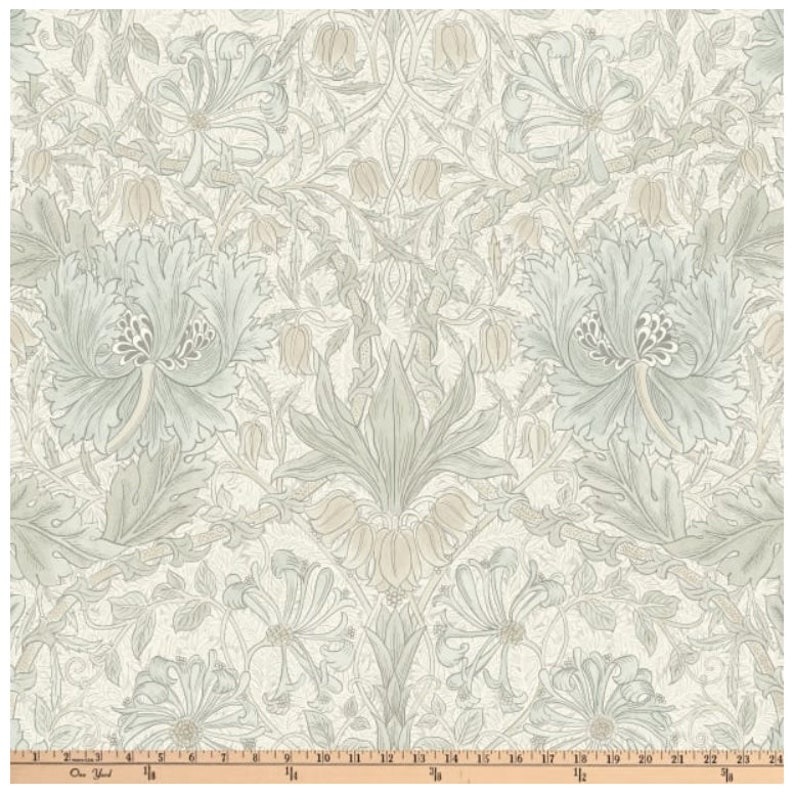 Table Linens "morris & Co. Mineral Pure Honeysuckle and Tulip Ivory ...