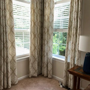 One Curtain Panel or Valance "magnolia Home Fashions Ariana Linen ...
