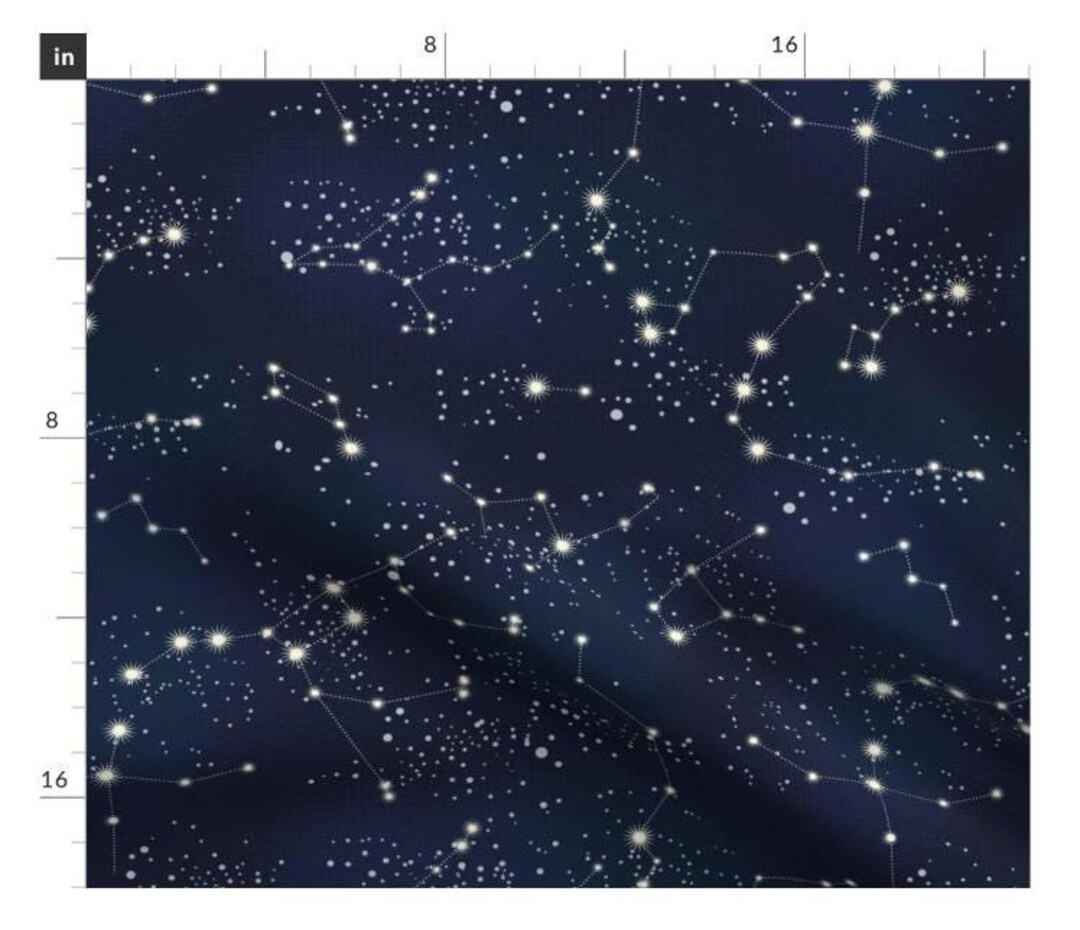 Table Linens "constellations" Cotton Fabric Tablecloth, Runner ...