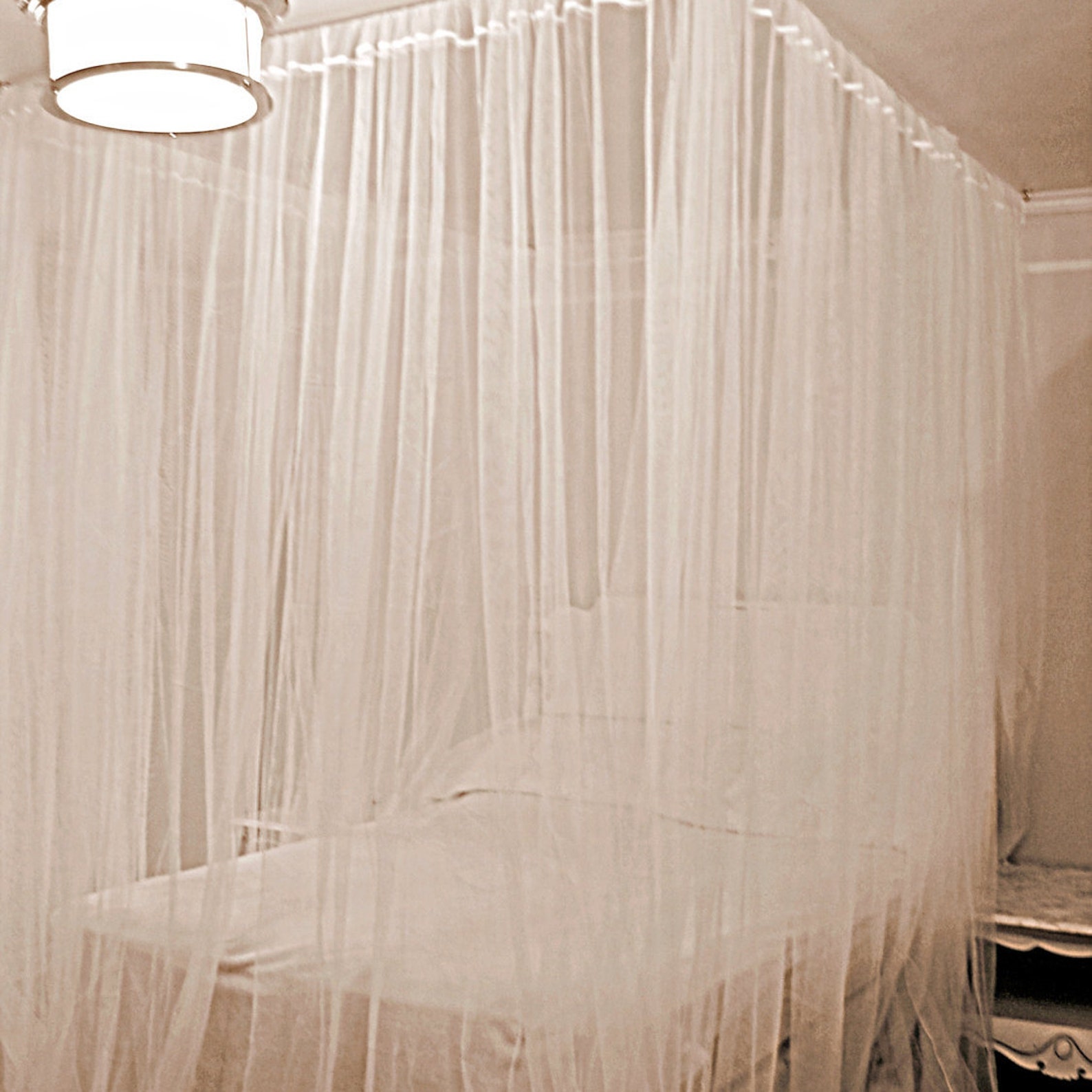 DIY Bed Canopy Kit Custom Ceiling Suspended Hanging Faux - Etsy