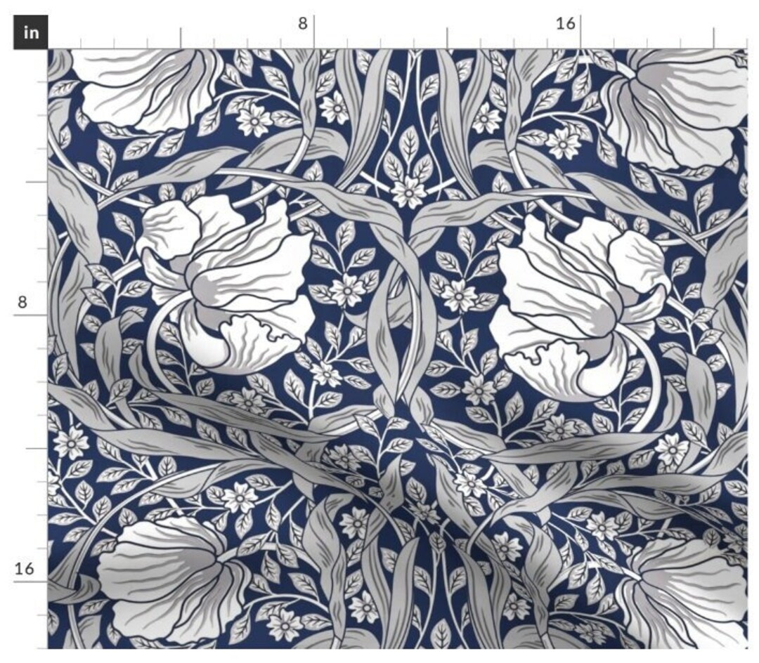 One (1) Curtain Panel - "pimpernel Naval Fleet" - 50" Wide Blackout ...