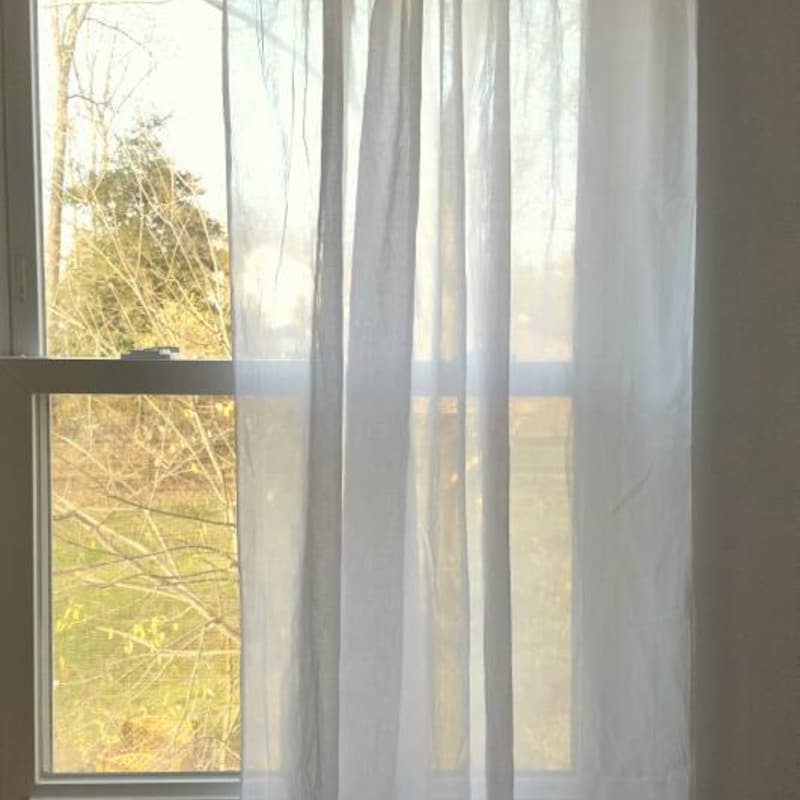 Sheer Cotton Curtains - Etsy