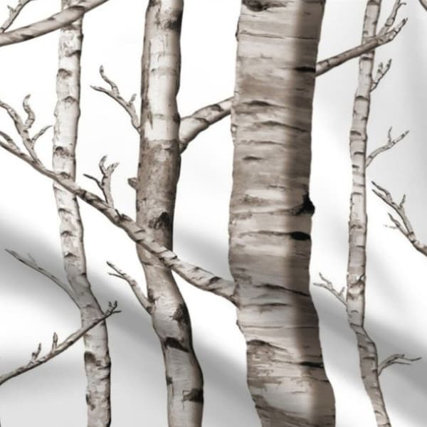 Birch Tree Fabric - Etsy