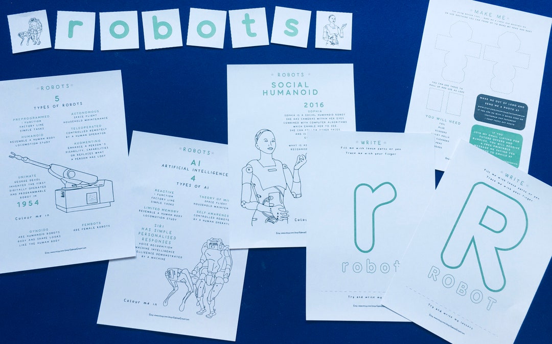 STEM Robots Education Printable | Home School Learning | Home Education ...