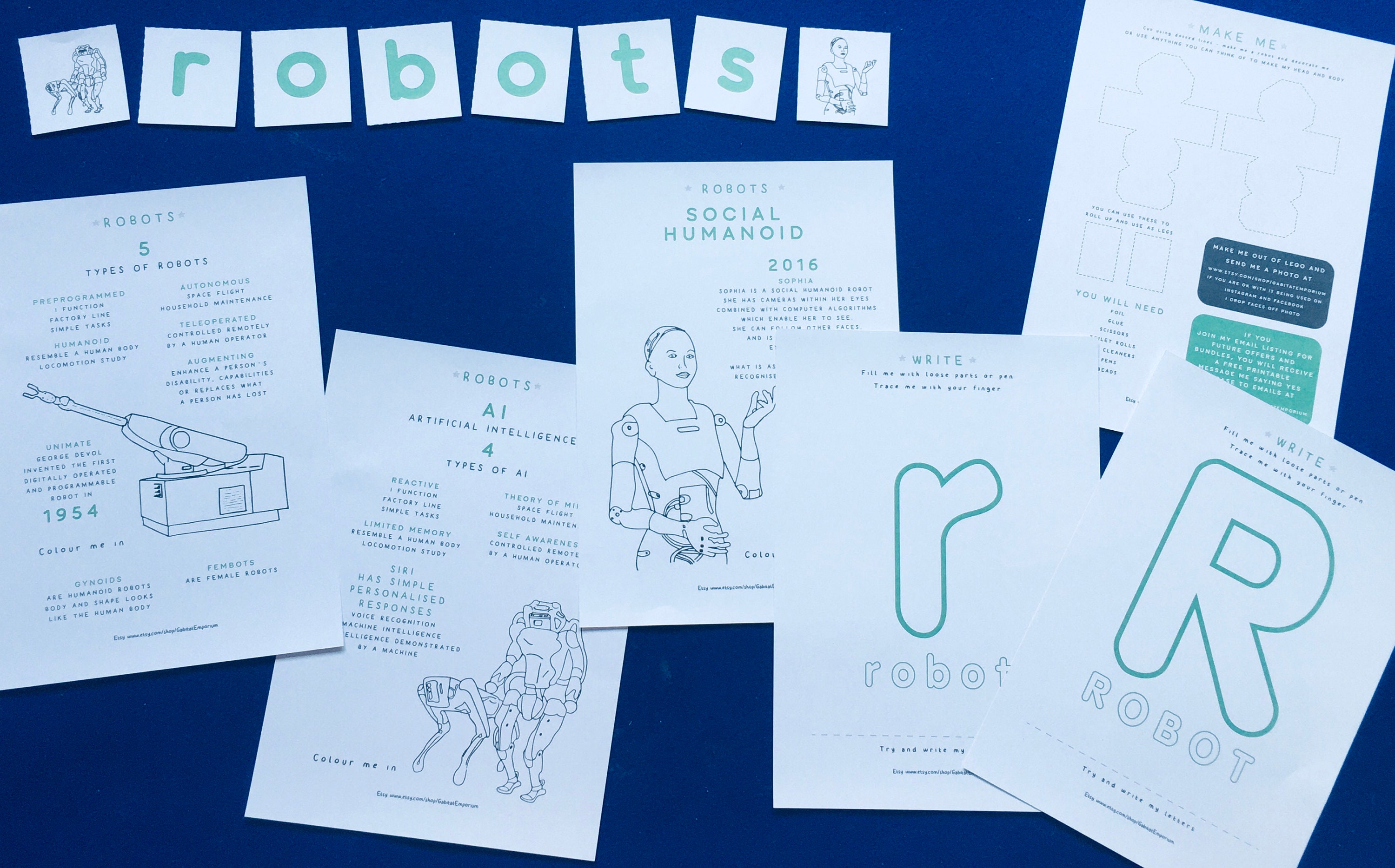 STEM Robots Education Printable | Home School Learning | Home Education ...