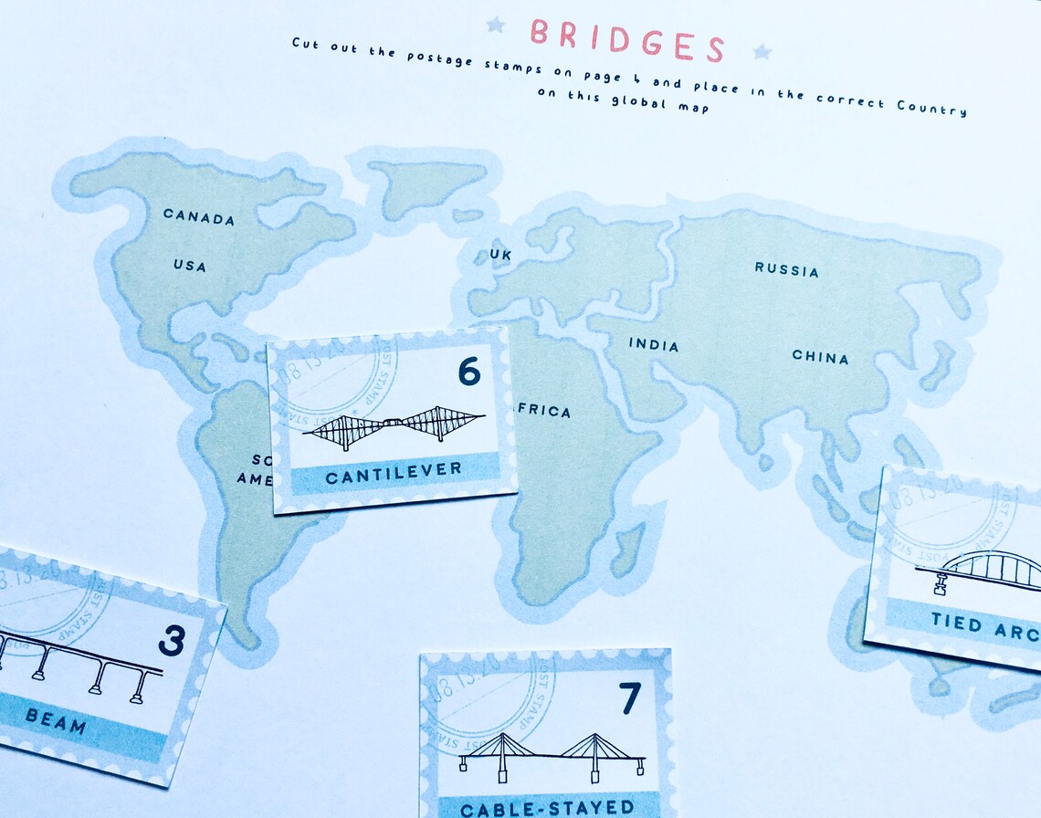 STEM Bridges Printable Home Education Learning Resources - Etsy