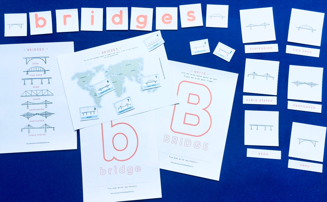 STEM Bridges Printable Home Education Learning Resources - Etsy