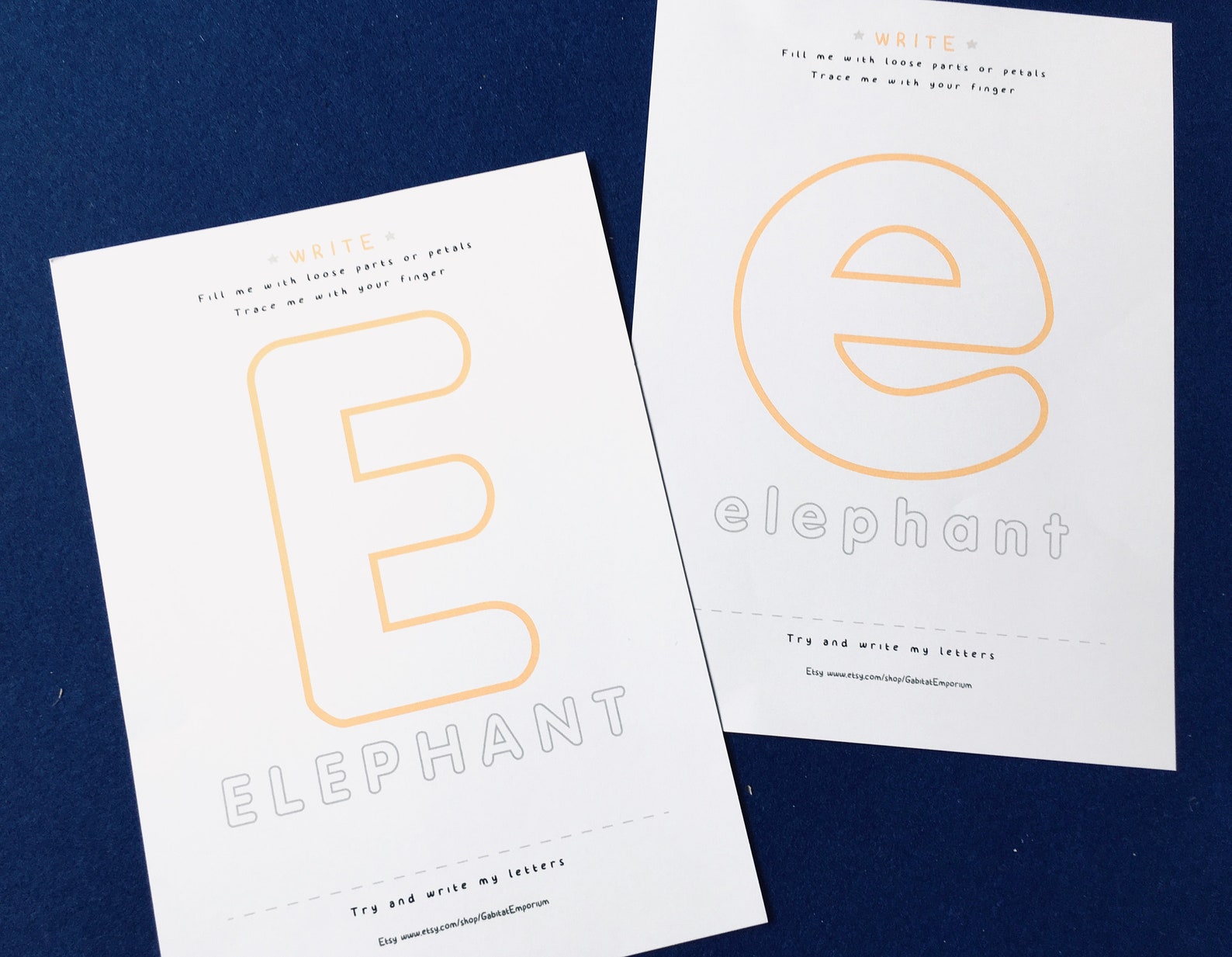 Elephant Printable Home Education Learning Resource - Etsy