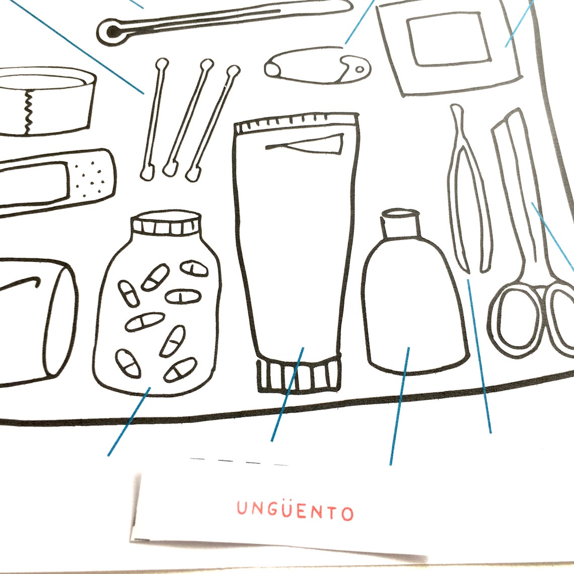 Spanish and English First Aid Kit Home Education Printable Homeschool ...