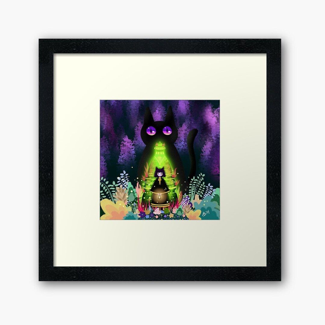 Feline Shrine Fantasy Enchanted Forest Creature | 10X10 Full Color ...