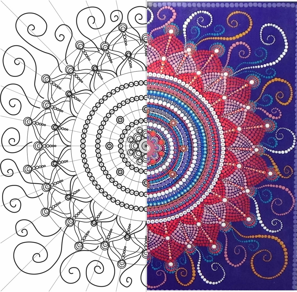 Digital Mandala Pattern. Digital Template and Design With a - Etsy