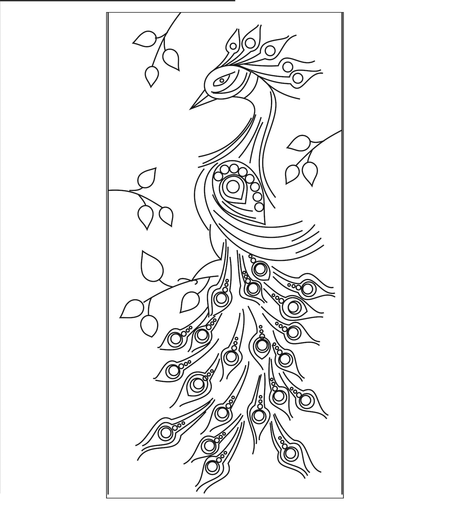 Digital Template and design. Firebird for Dot Painting. | Etsy