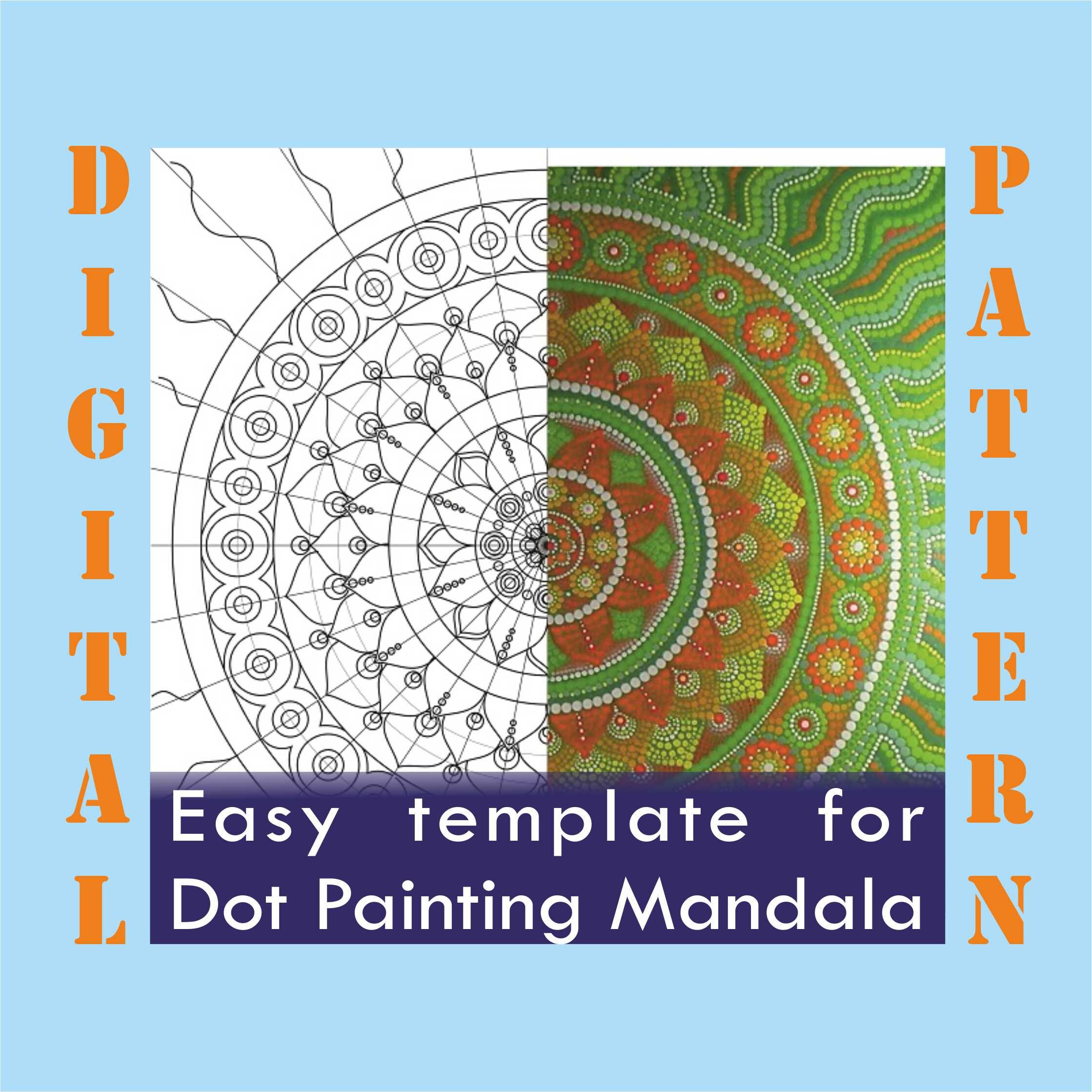 Digital Mandala Pattern. Digital Template and Design With a - Etsy