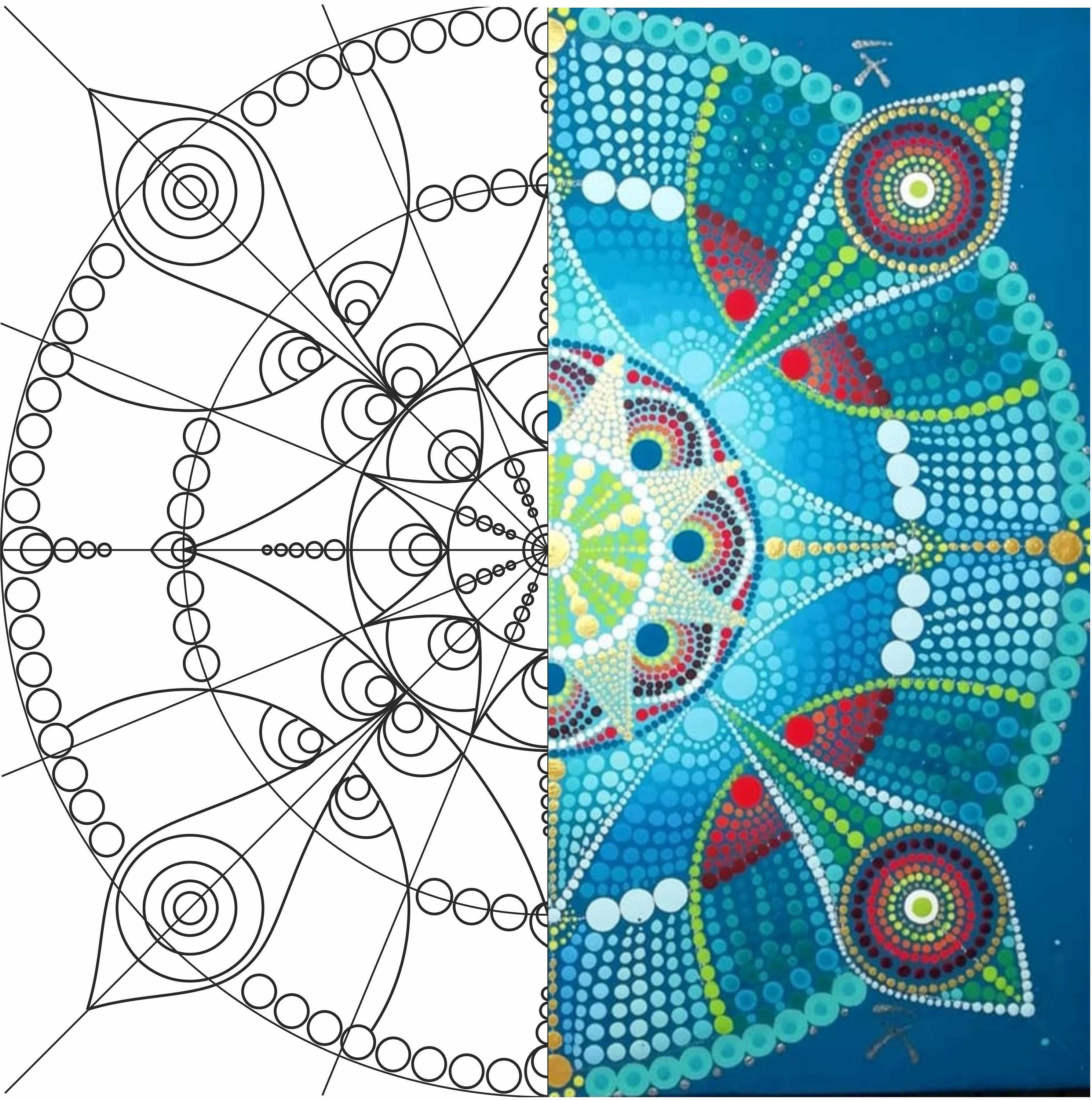 Digital Mandala Pattern. Digital Template and Design With a - Etsy