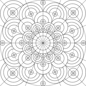 Digital Mandala Pattern. Digital Template and Design With a Book ...