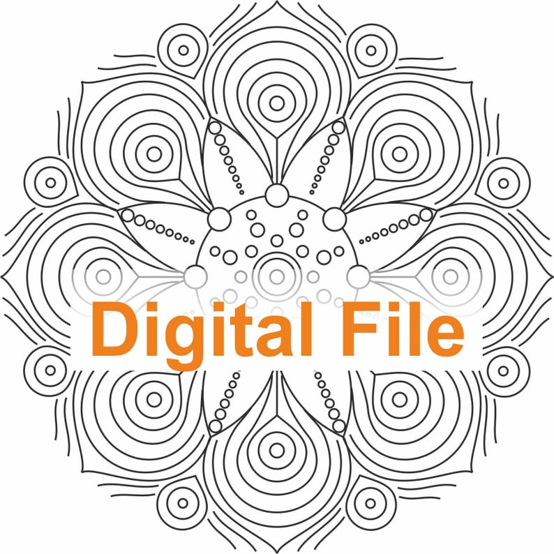 3 Digital Mandala Pattern. Digital Template and Design. Mandala for ...