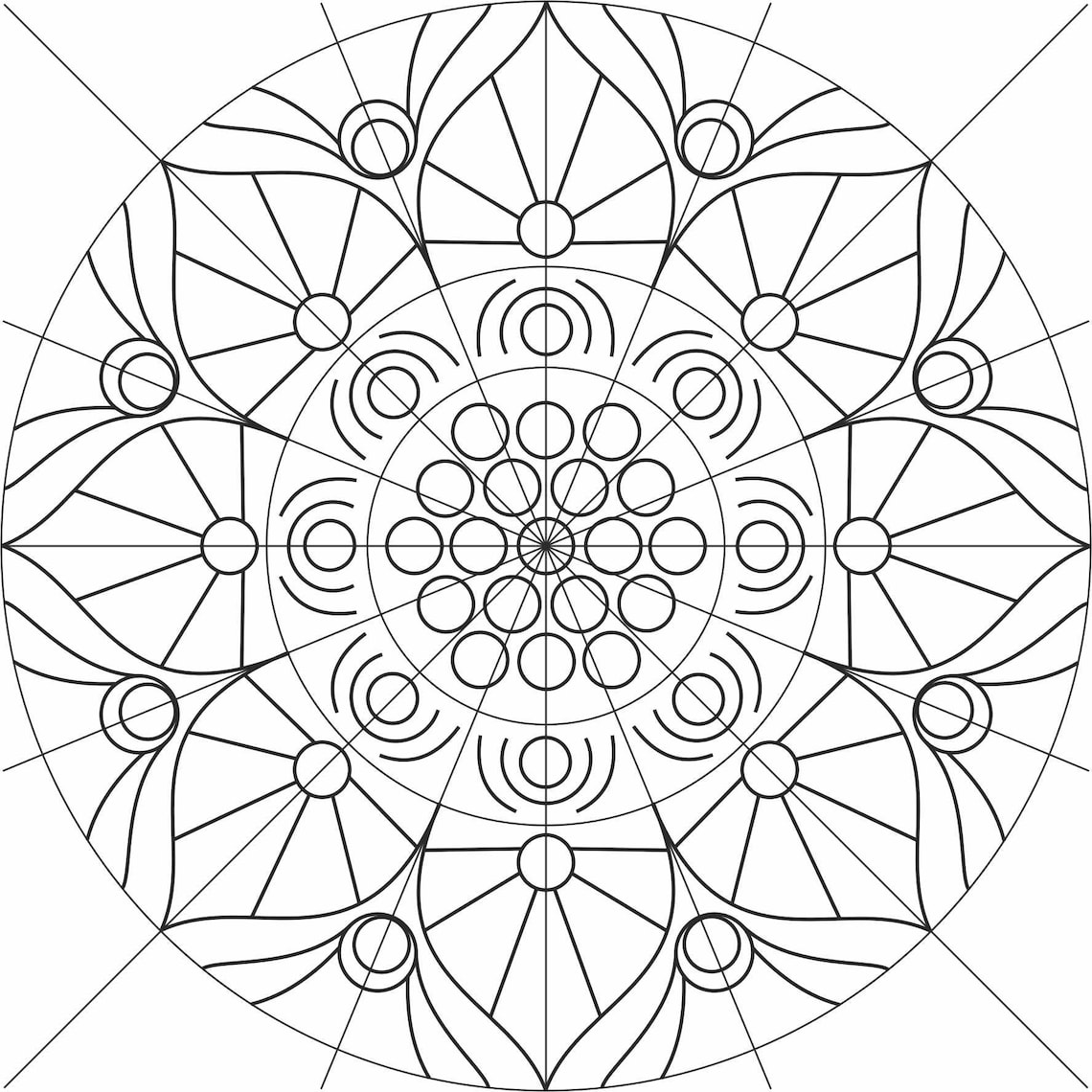3 Digital Mandala Pattern. Digital Template and Design. - Etsy