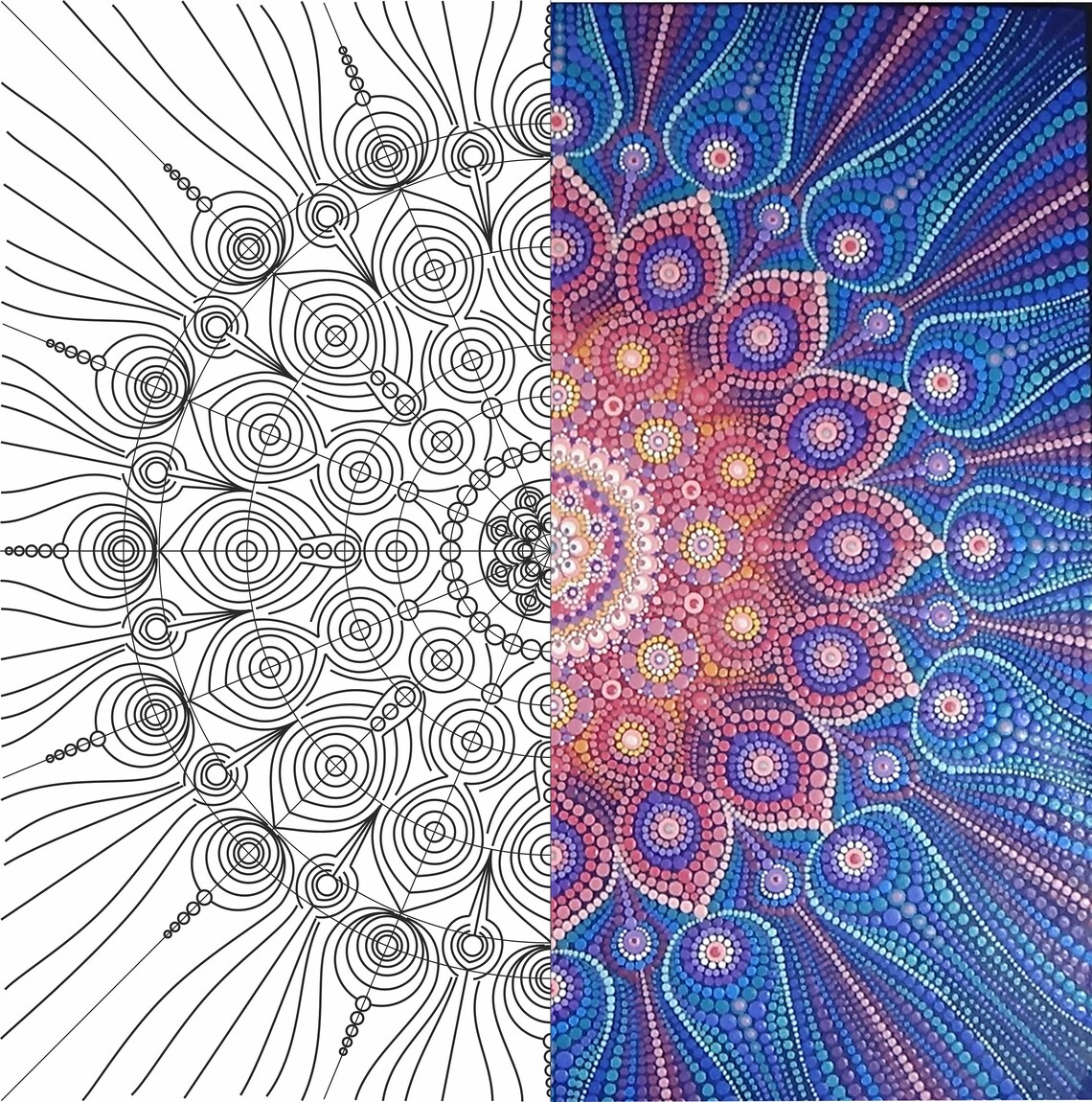 Digital Mandala Pattern. Digital Template and Design With a - Etsy