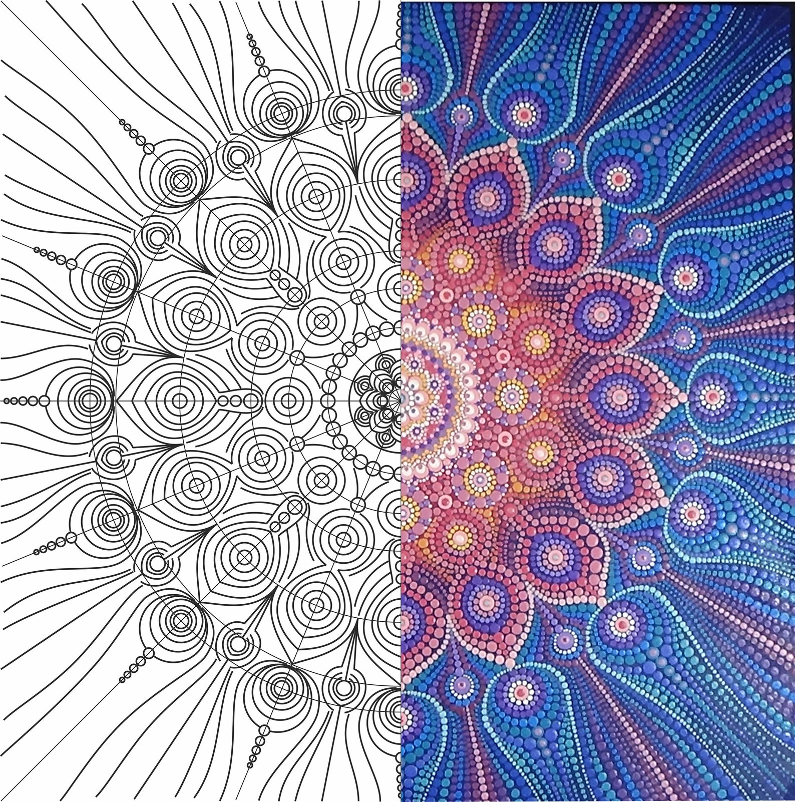 Digital Mandala Pattern. Digital Template and Design With a - Etsy
