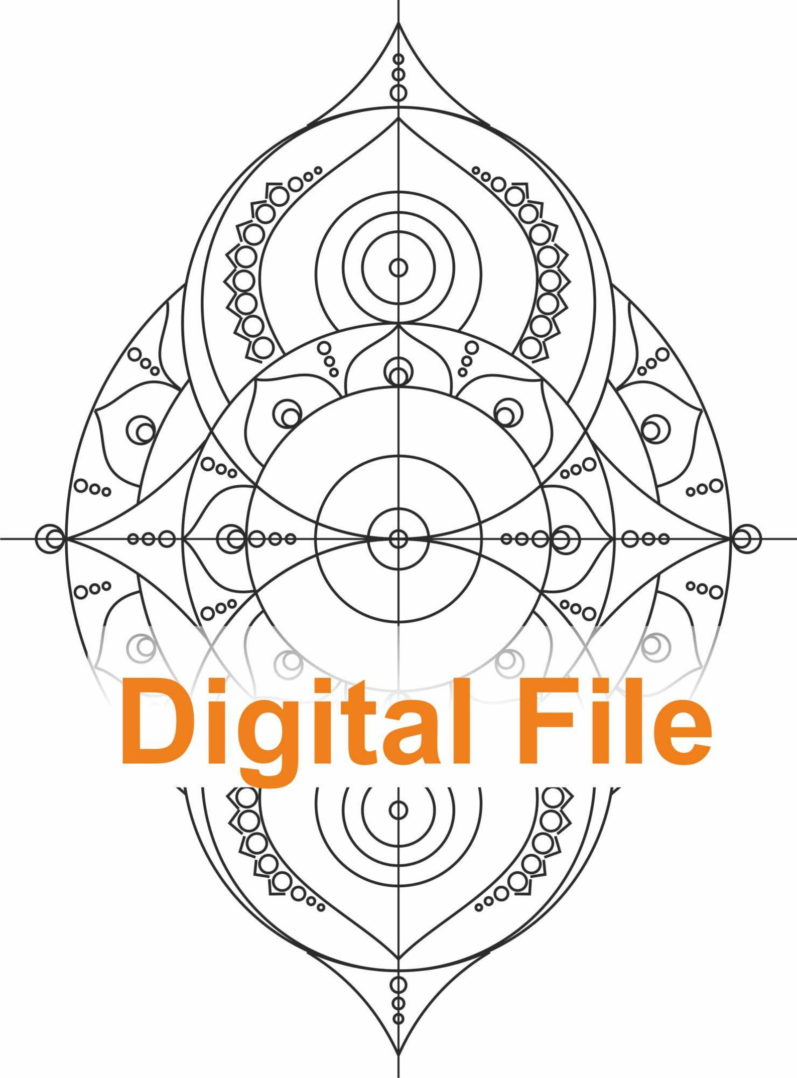 Digital Mandala Pattern. Digital Template and Designwith a - Etsy