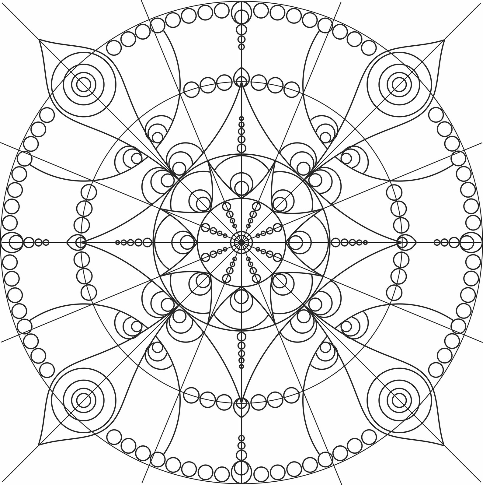 Digital Mandala Pattern. Digital Template and Design With a - Etsy