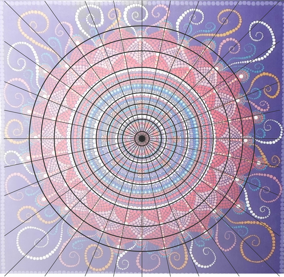 Digital Mandala Pattern. Digital Template and Design With a - Etsy