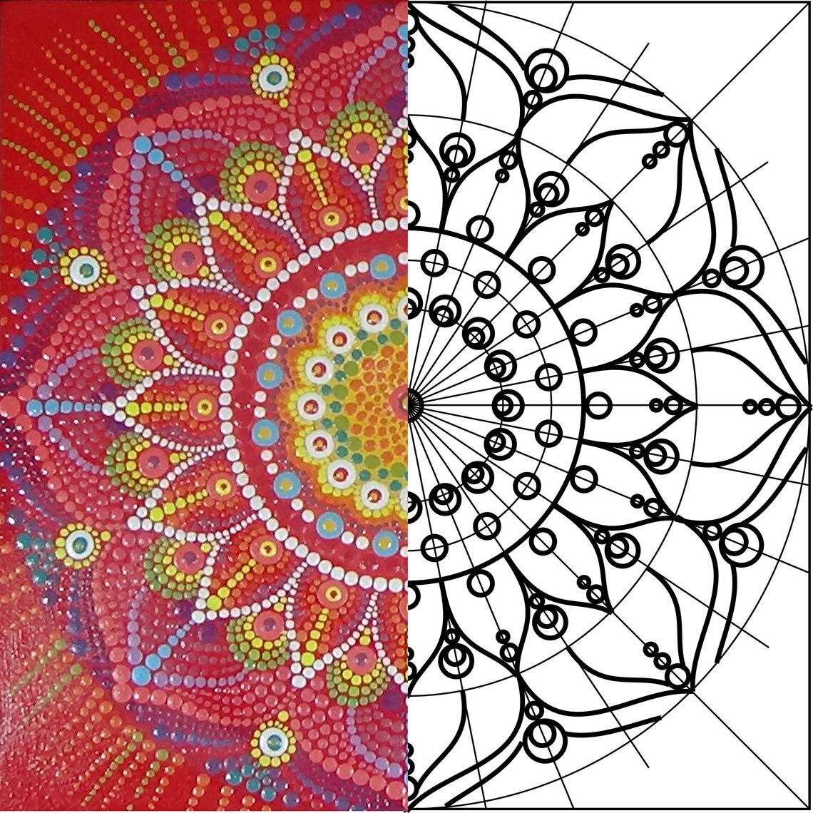 Digital Mandala Pattern. Digital Template and Design With a - Etsy