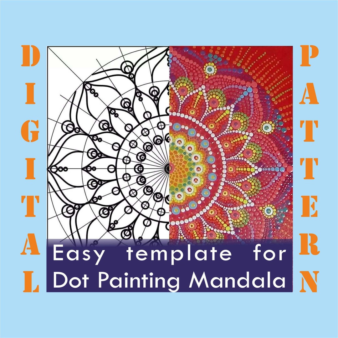 Digital Mandala Pattern. Digital Template and Design With a - Etsy