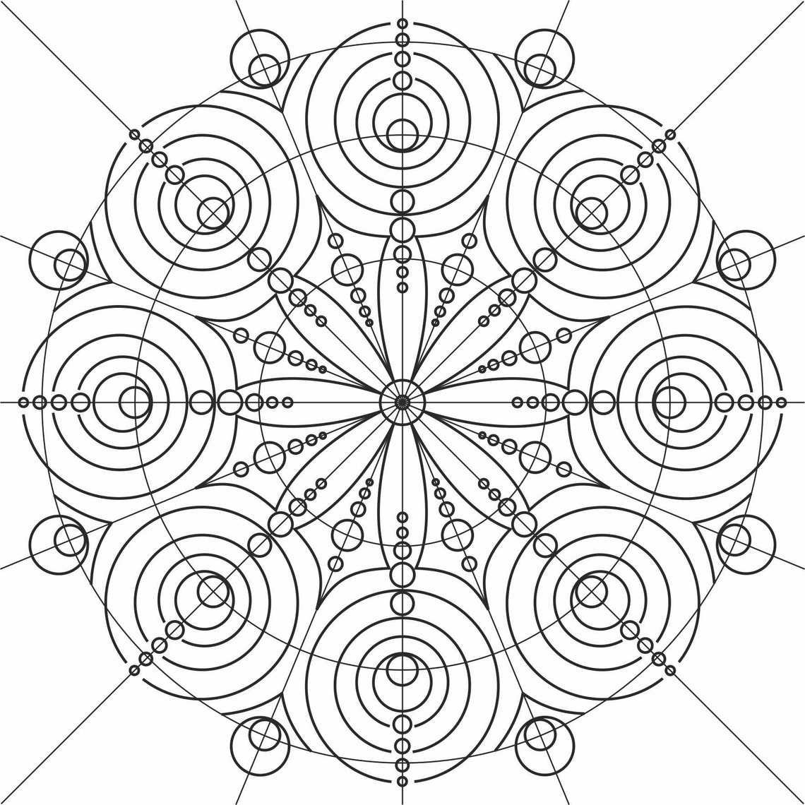 3 Digital Mandala Pattern. Digital Template and Design. - Etsy