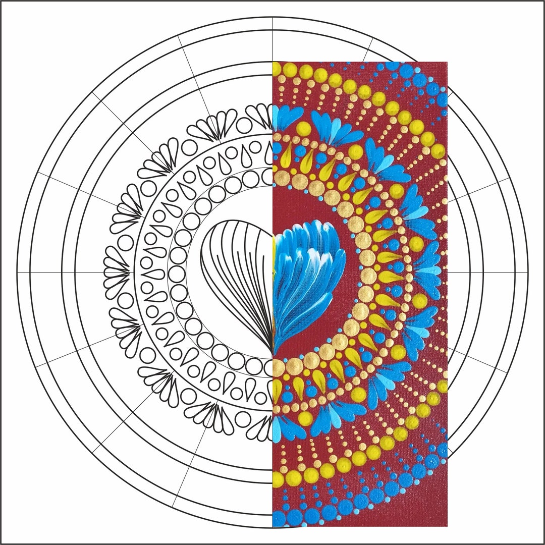 Digital Mandala Pattern. Digital Template and Design With a Book ...