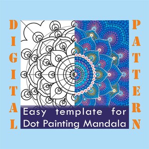 Digital Mandala Pattern. Digital Template and Design With a Book ...