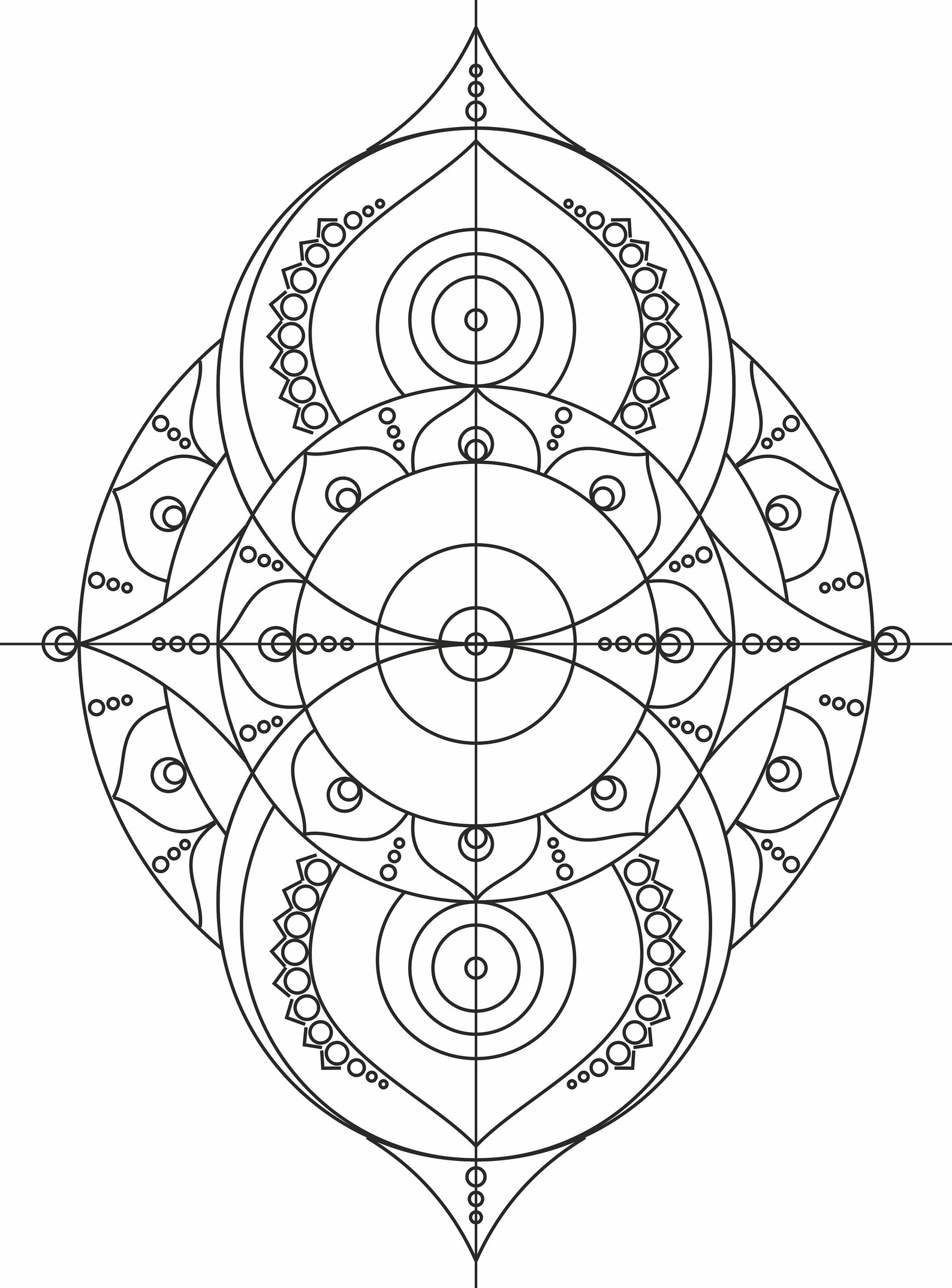 Digital Mandala Pattern. Digital Template and Designwith a - Etsy
