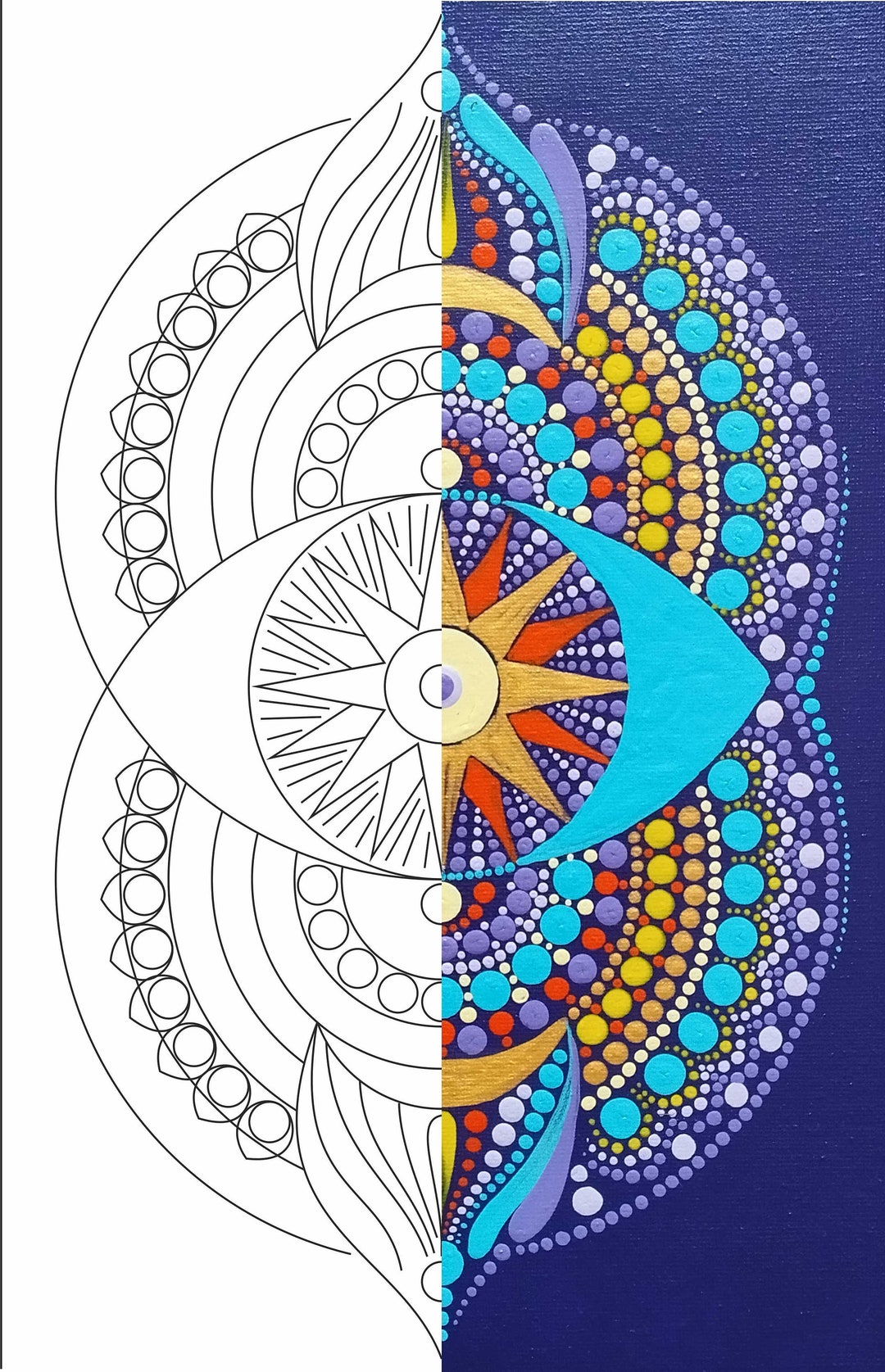 Digital Mandala Pattern. Digital Template and Designwith a Book ...