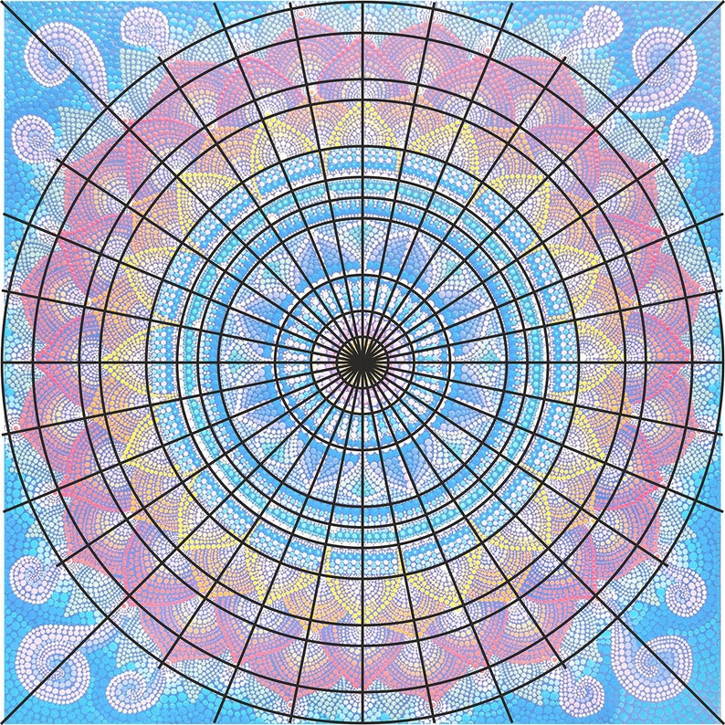 Digital Mandala Pattern. Digital Template and Design With a Book ...