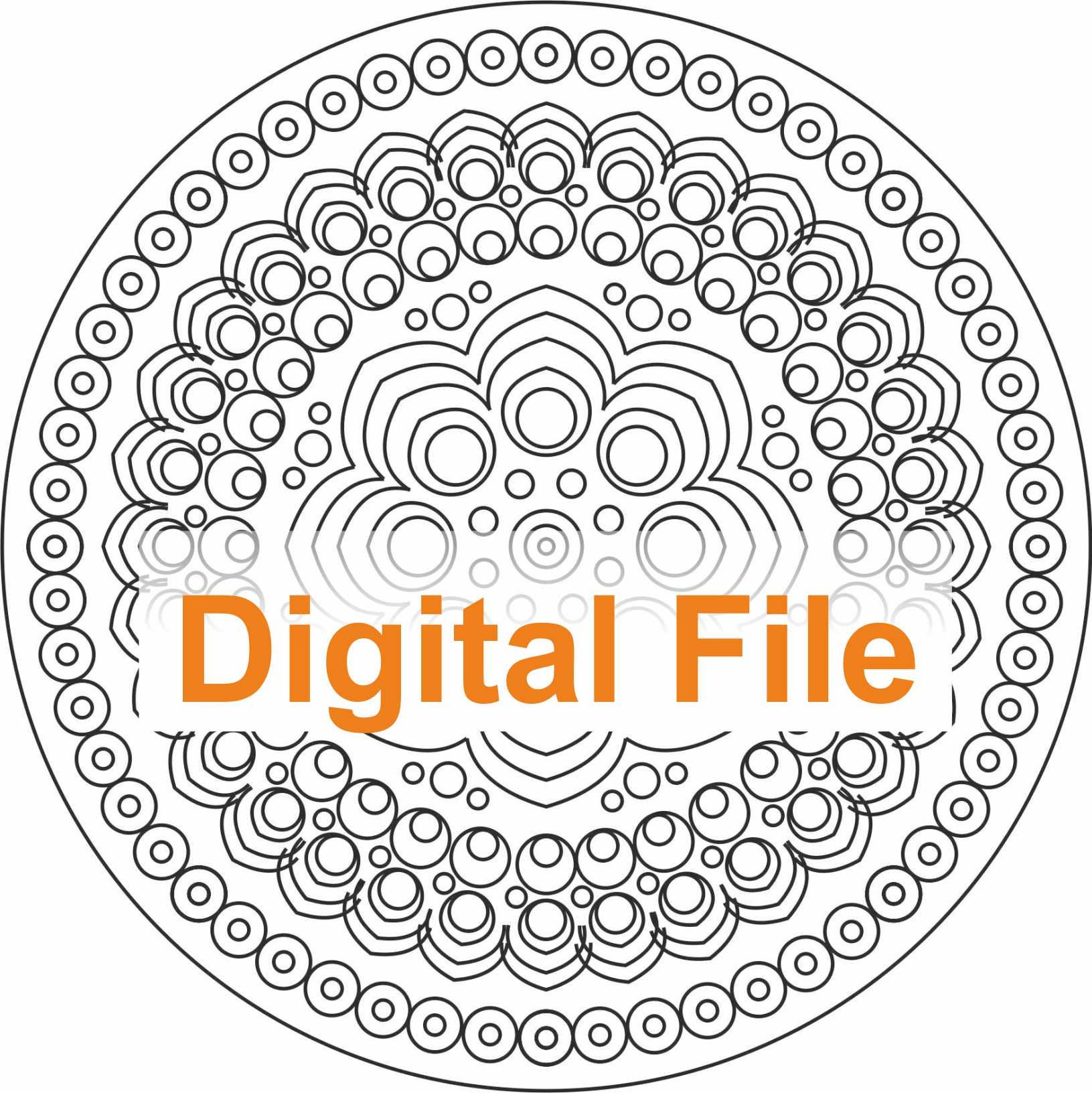 3 Digital Mandala Pattern. Digital Template and Design. Mandala for ...