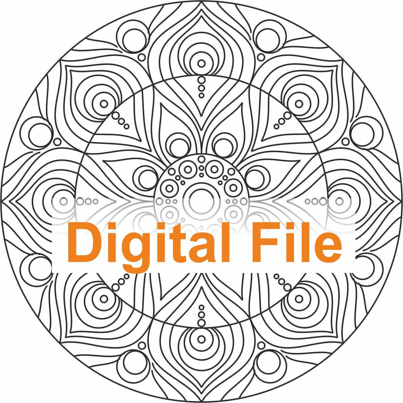 3 Digital Mandala Pattern. Digital Template and Design. Mandala for ...