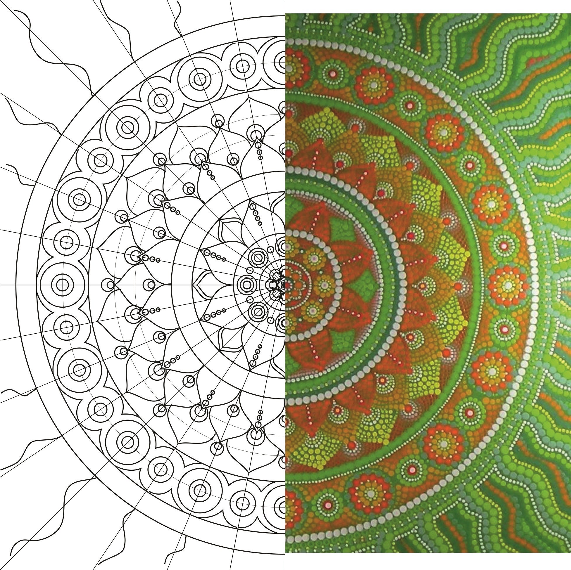 Digital Mandala Pattern. Digital Template and Design With a - Etsy