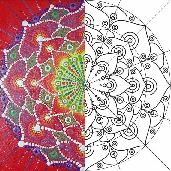 Digital Mandala Pattern. Digital Template and Design. Mandala | Etsy