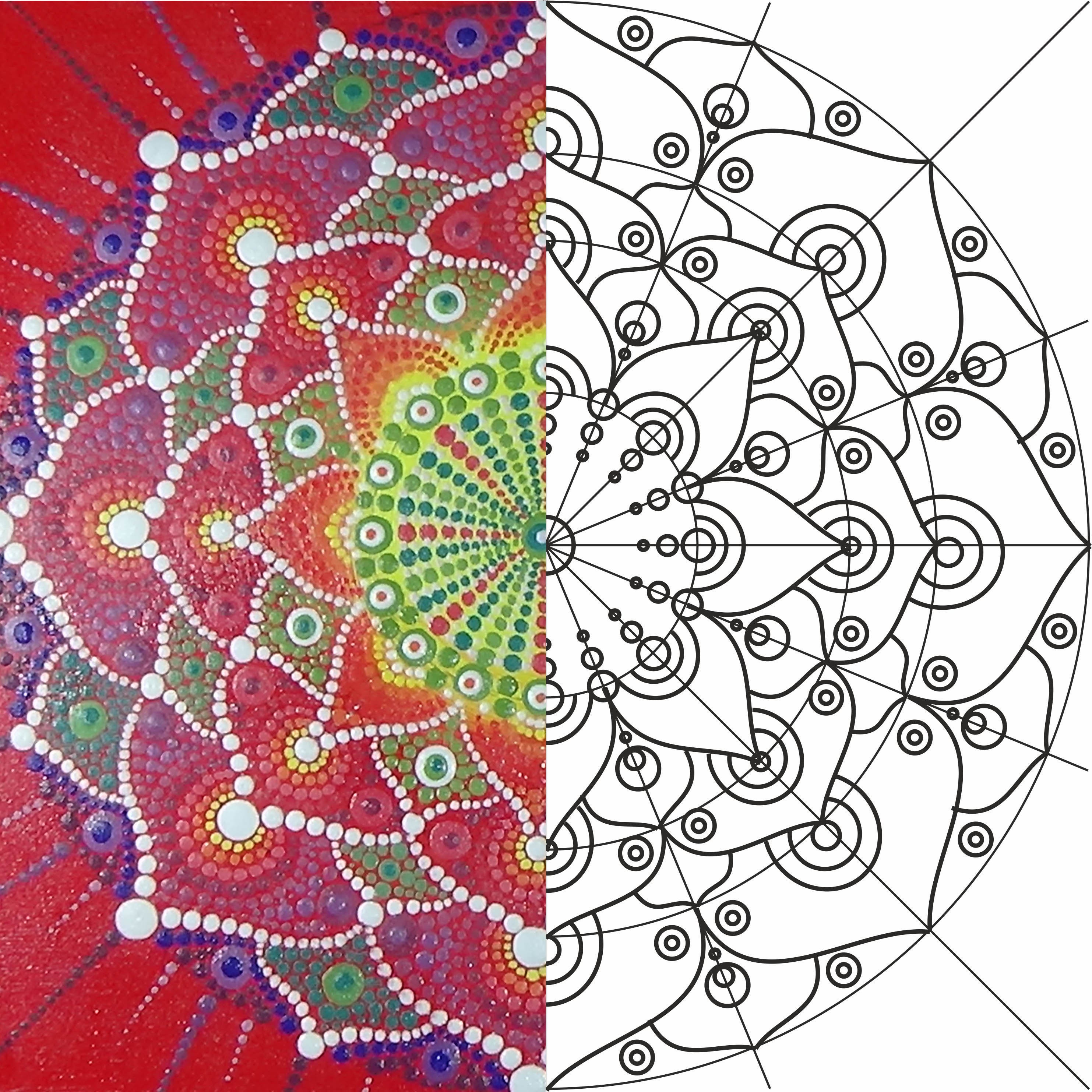 Patrón de mandala digital. Plantilla digital y diseño. Mandala | Etsy