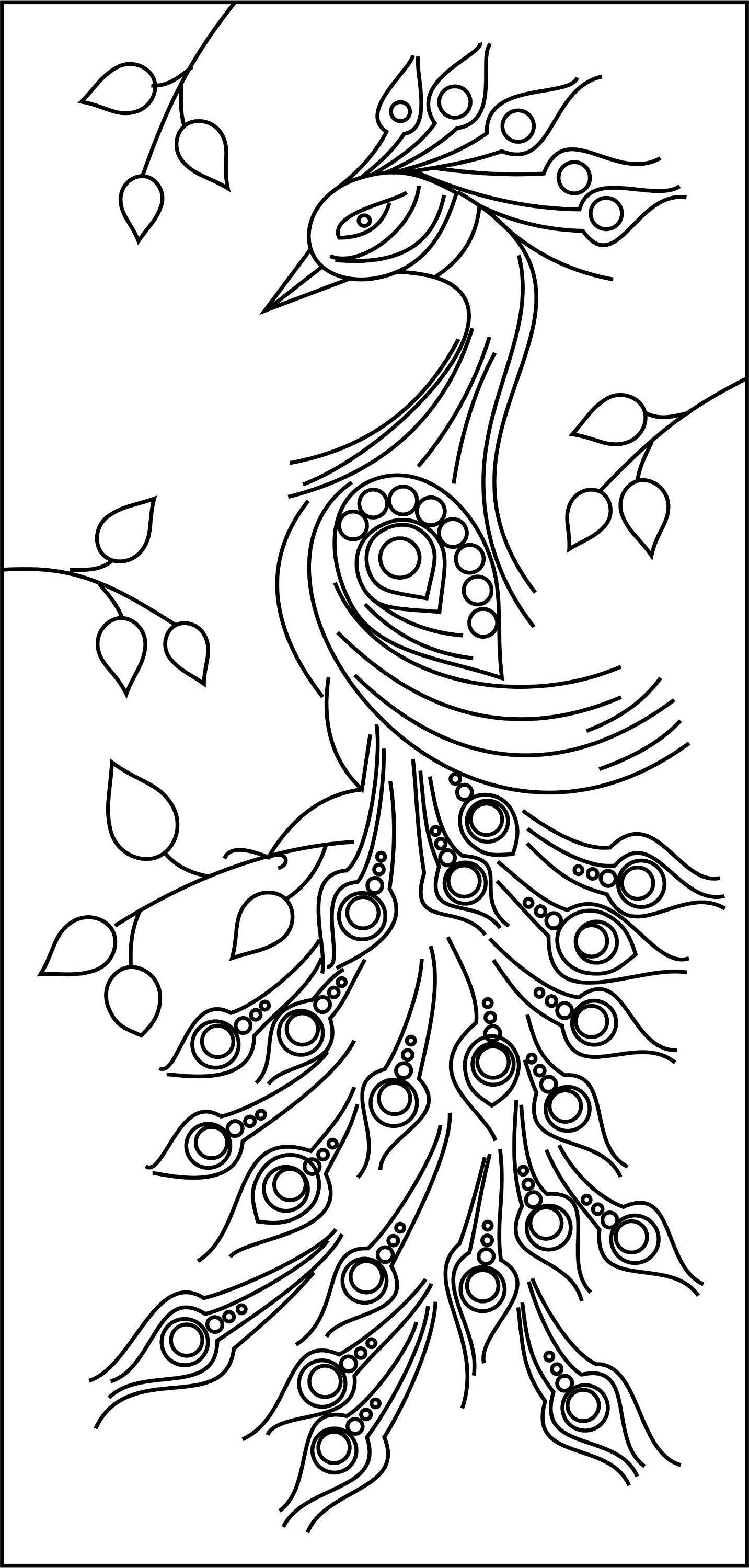 Digital Template and Design. Firebird for Dot Painting. Firebird ...